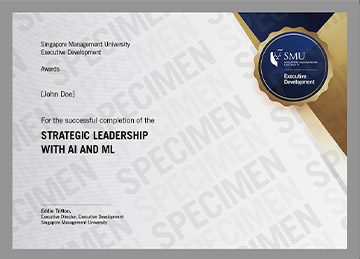 Strategic Leadership with AI and ML | SMU Executive Development